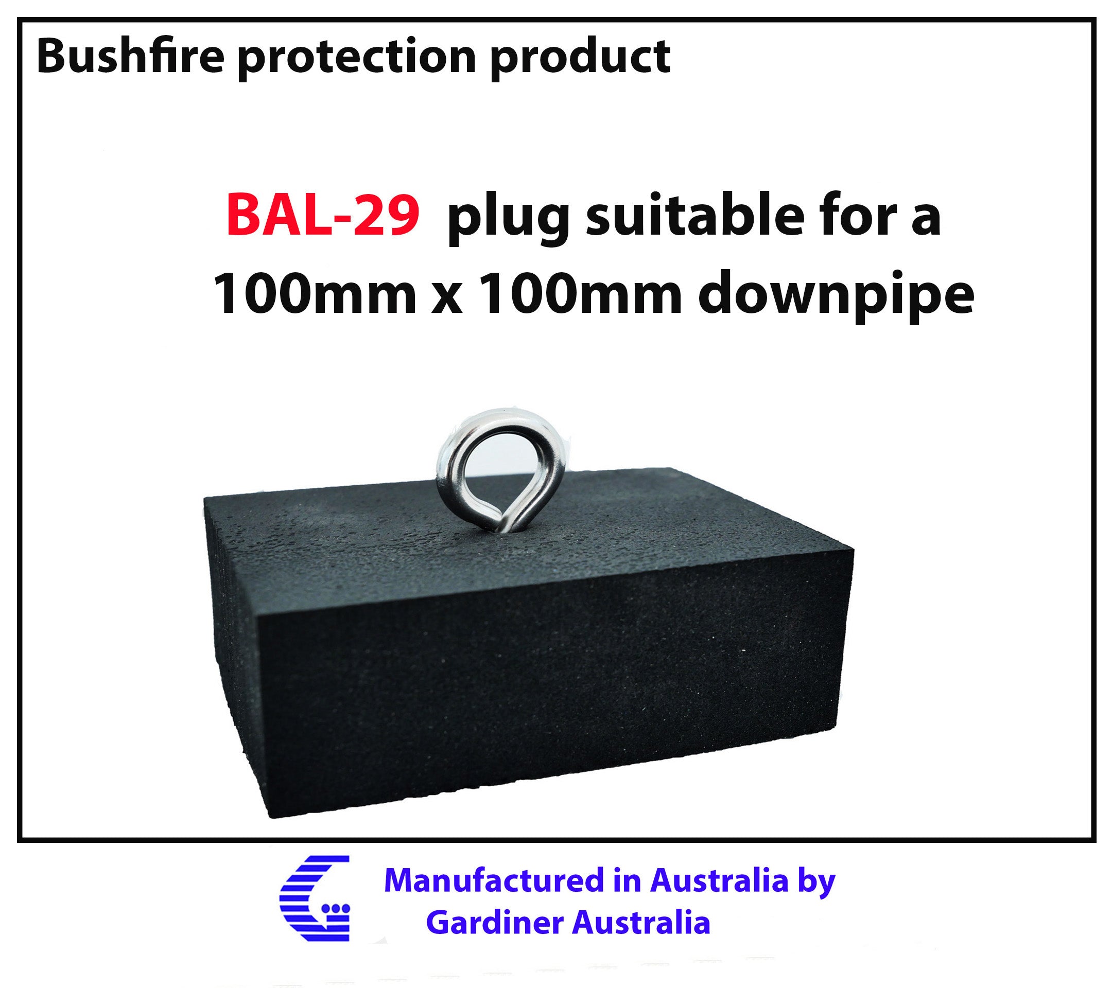 BAL-29 Downpipe plugs – Gardiner Australia